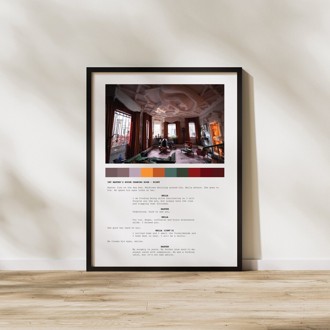 Poor Things Film Poster Poor Things Script Alternative Poster Film Quote Custom Gift Yorgos ...