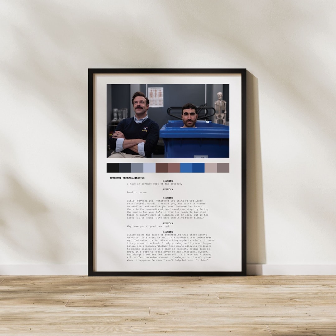 Ted Lasso Motivational Quote Art Print Inspiring TV Show Poster - Etsy