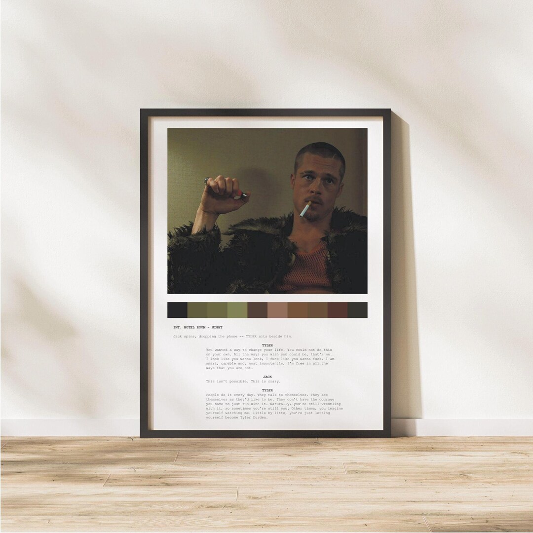 Fight Club Quote | the First Rule of Fight Club | Don't Talk About ...