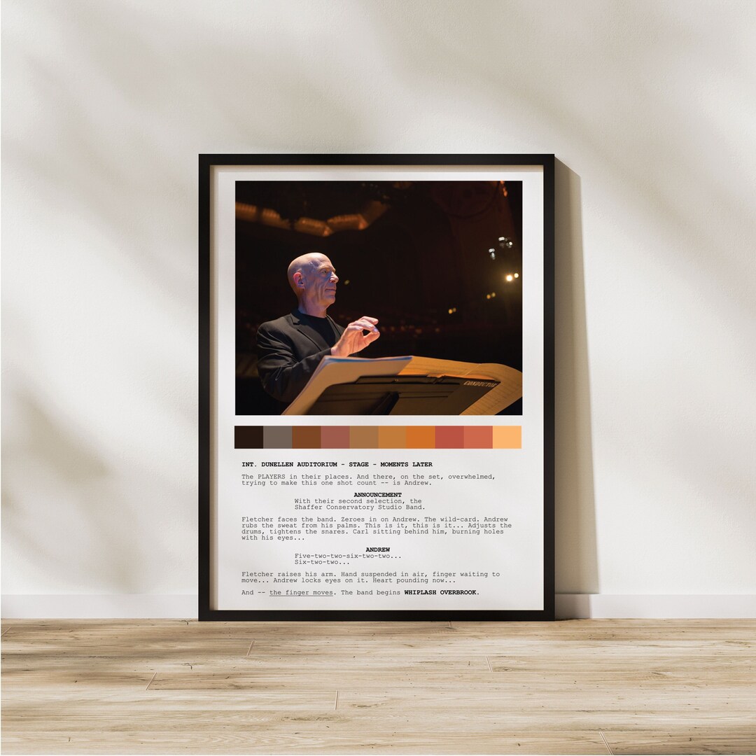 Whiplash Movie Poster Film Script Poster Movie Script Script Poster ...