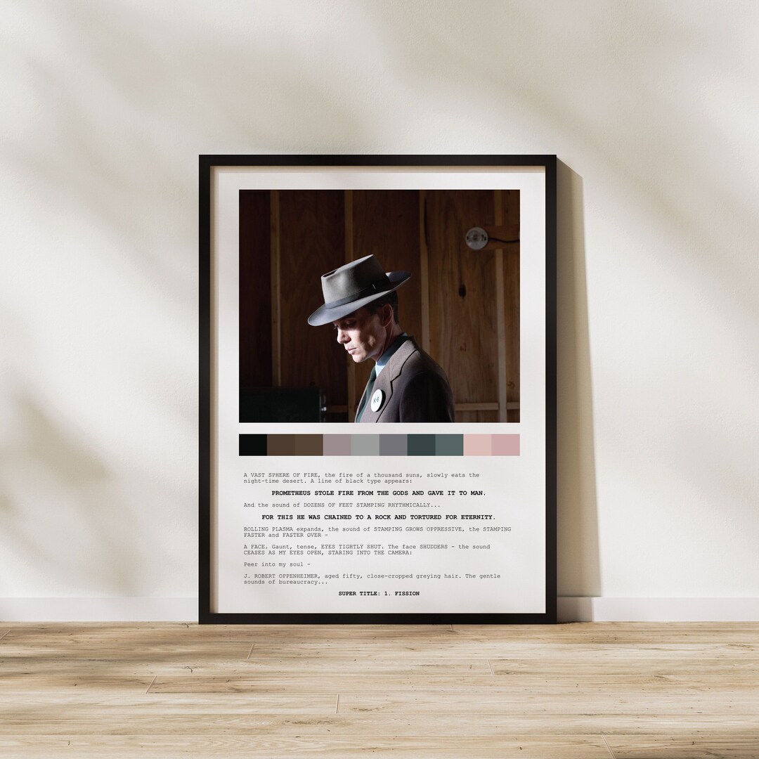 Oppenheimer Poster Christopher Nolan Poster Oppenheimer - Etsy