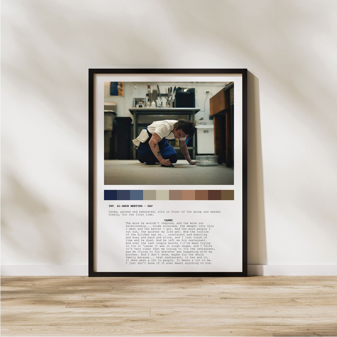 The Bear TV Show Poster TV Series Script Poster Carmen Carmy Berzatto ...