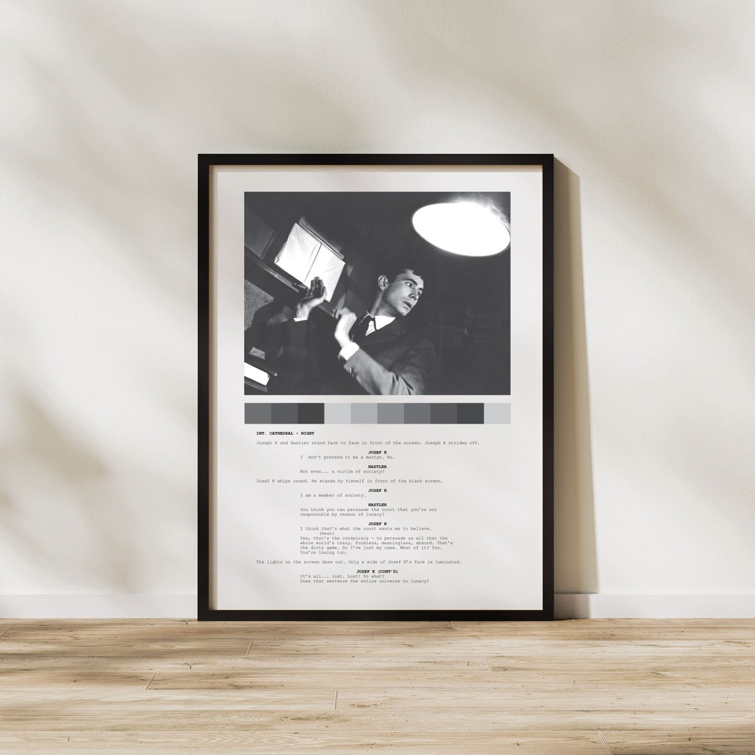 The Trial Film the Trial Orson Welles Custom Order for M Movie Script ...