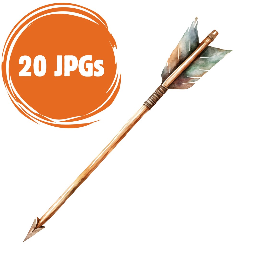20 Watercolor Arrow Jpgs Clipart - Etsy
