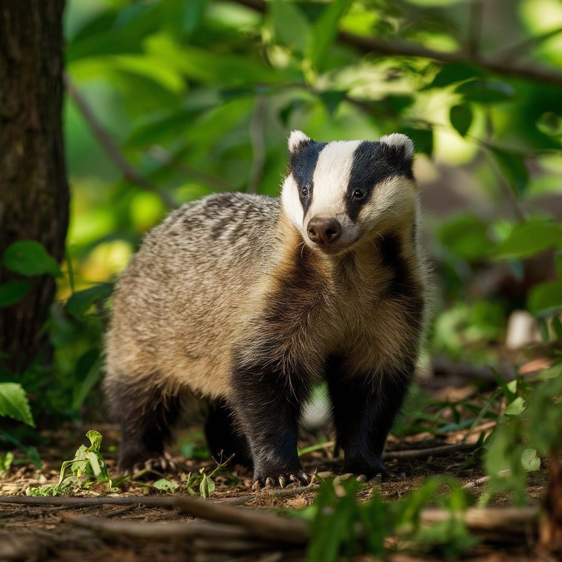 Cool Badger Clipart 5 Jpgs - Etsy