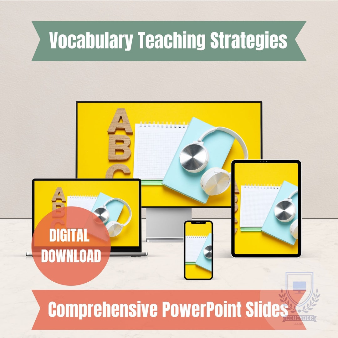 Estrategias de vocabulario: Diapositivas didácticas atractivas para ...