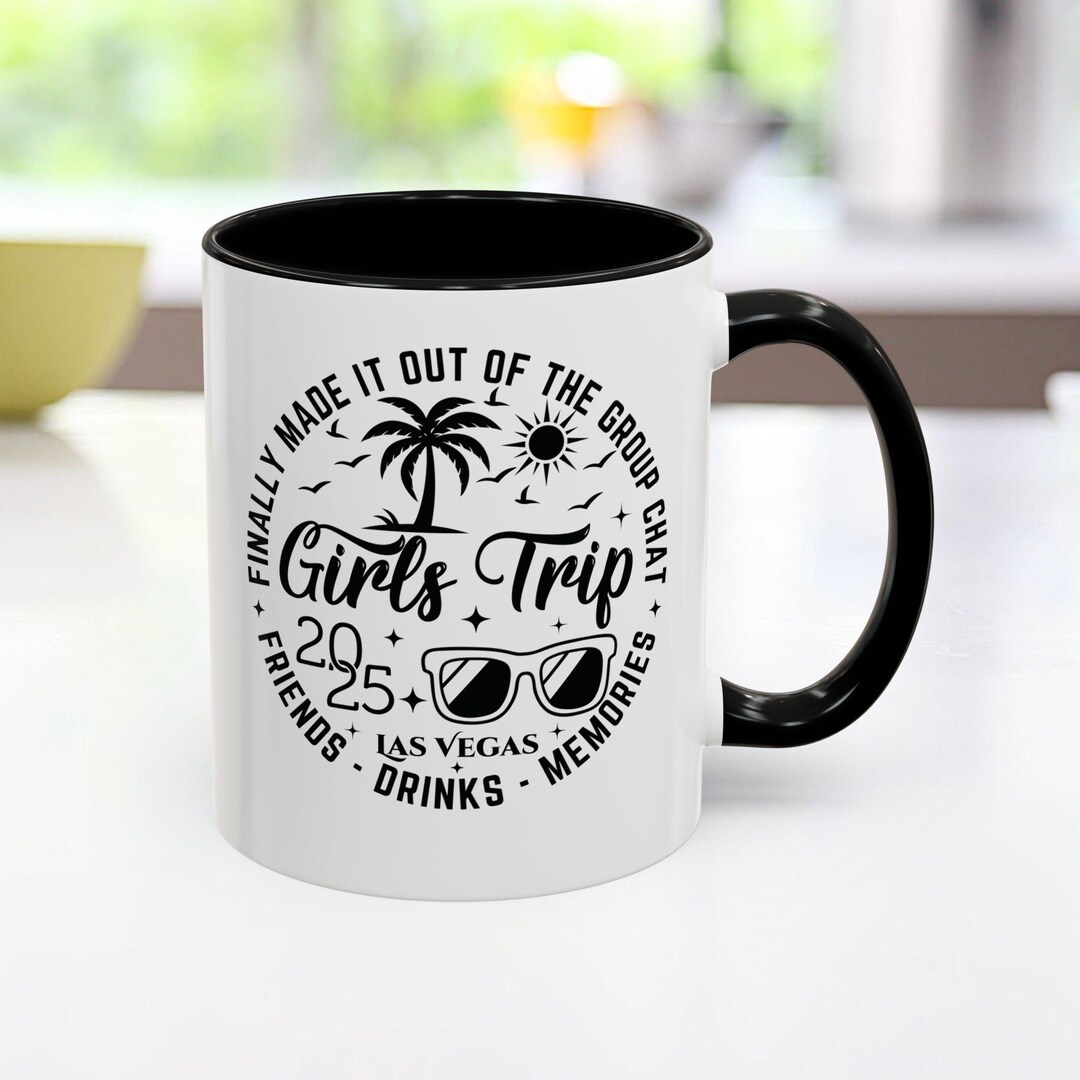 Girls Tip Mug, Finally Made It Out of the Group Chat Funny Cup 2025 ...