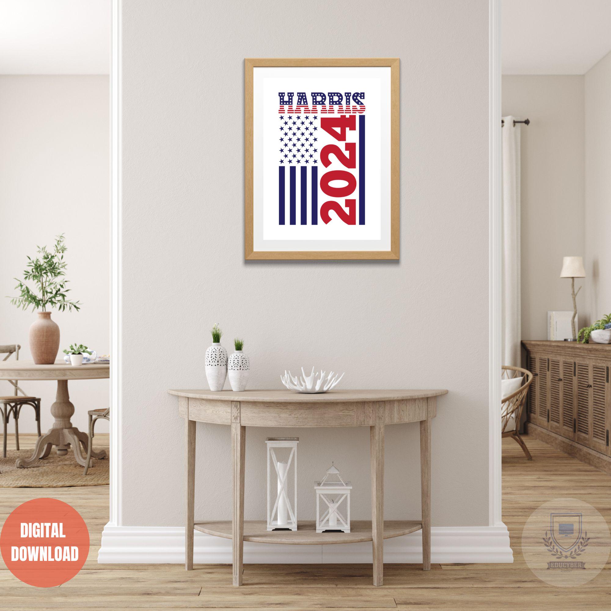 USA Election 2024 Instant Download Harris 2024 Poster Vote Vice ...