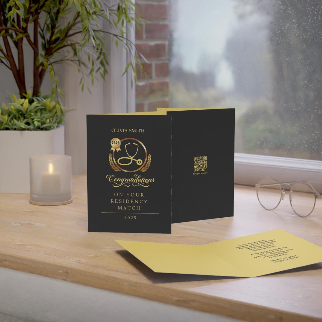 NRMP Match Day 2025 Congratulations Card Med Medical Student Future ...