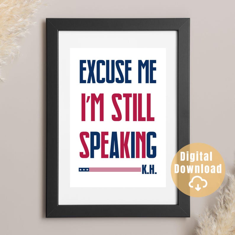 Madam Vice President Printable Poster USA Presidential Election Sign ...