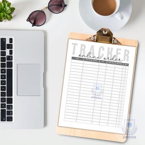 Order Form Printable PDF Template, Online Orders Tracking Blank Tracker ...