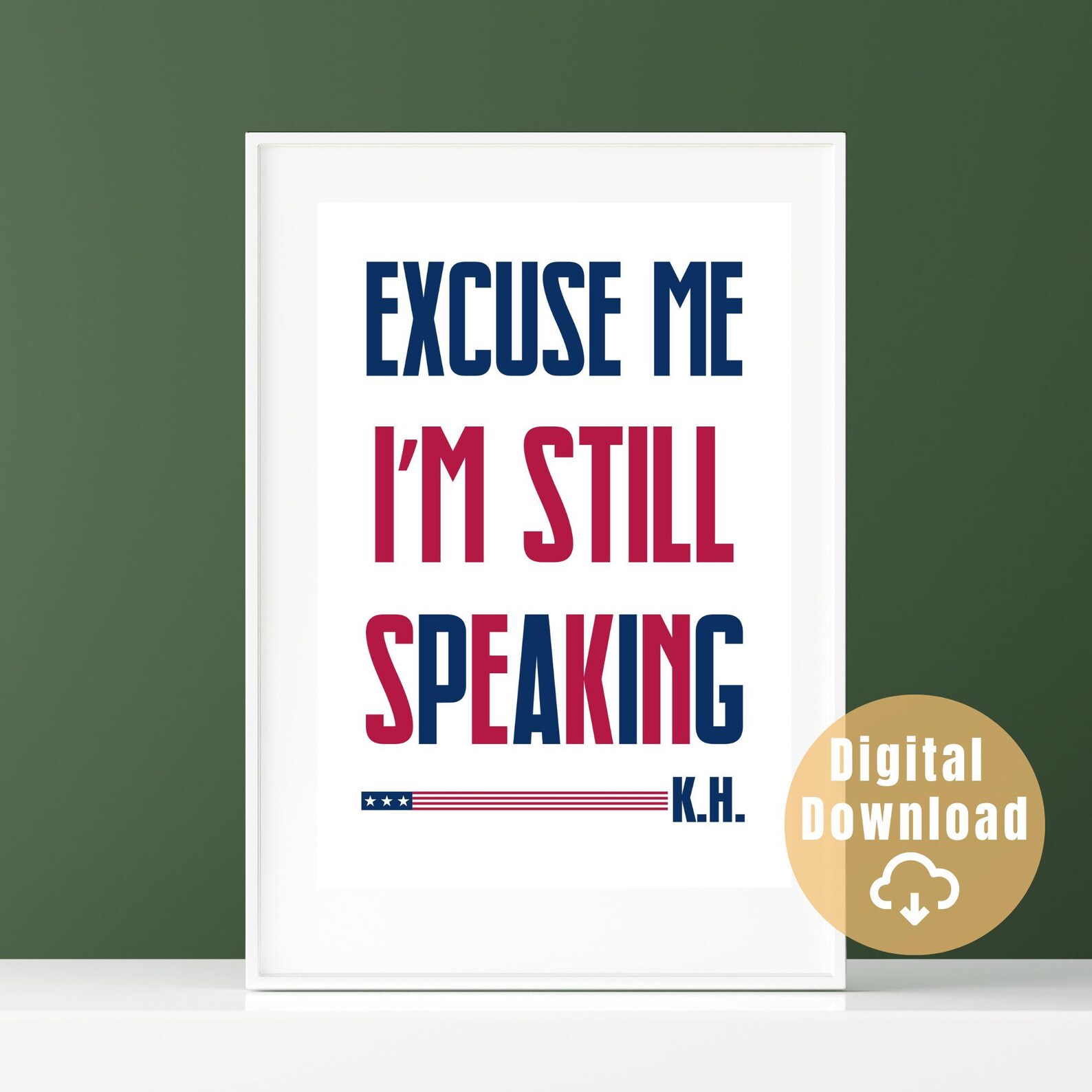 Madam Vice President Printable Poster USA Presidential Election Sign ...