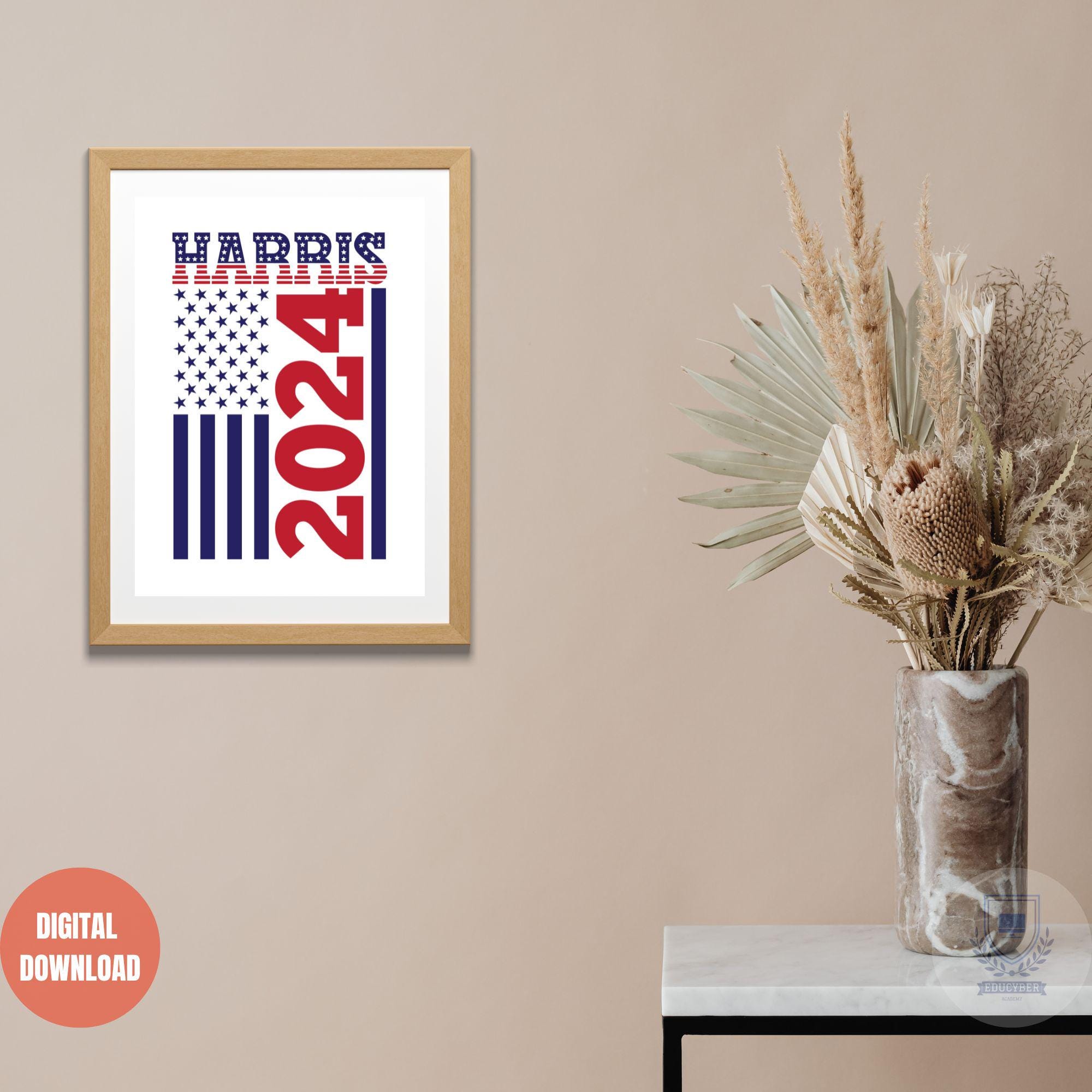 USA Election 2024 Instant Download Harris 2024 Poster Vote Vice ...