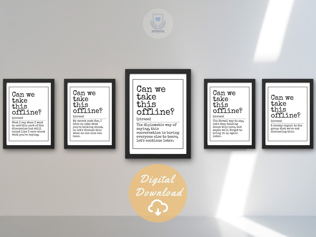 Sarcastic Wall Prints Business Communication Office Art Funny Decor Can ...