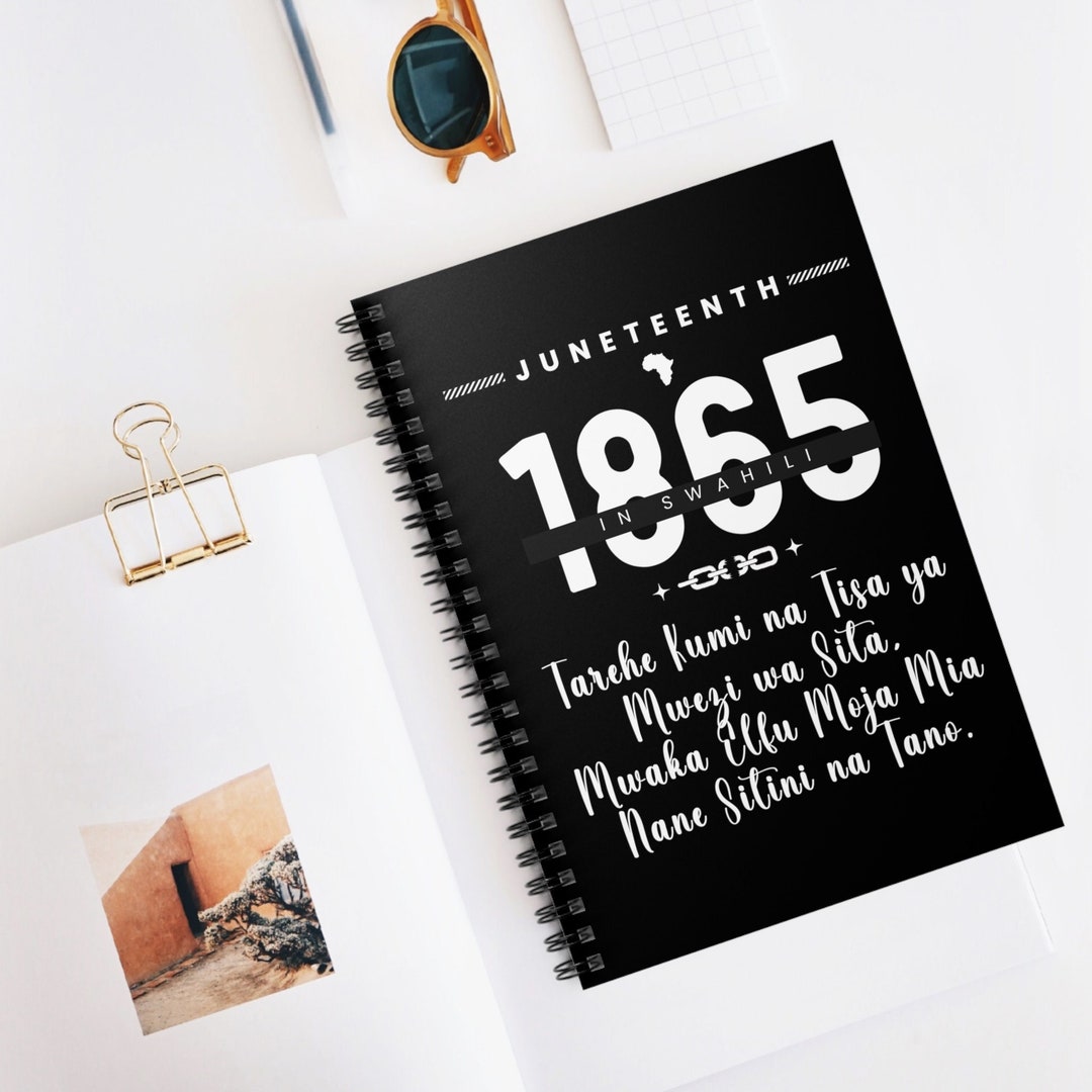 Juneteenth Gift Ideas, Juneteenth Journal, Notebook, Black Independence ...