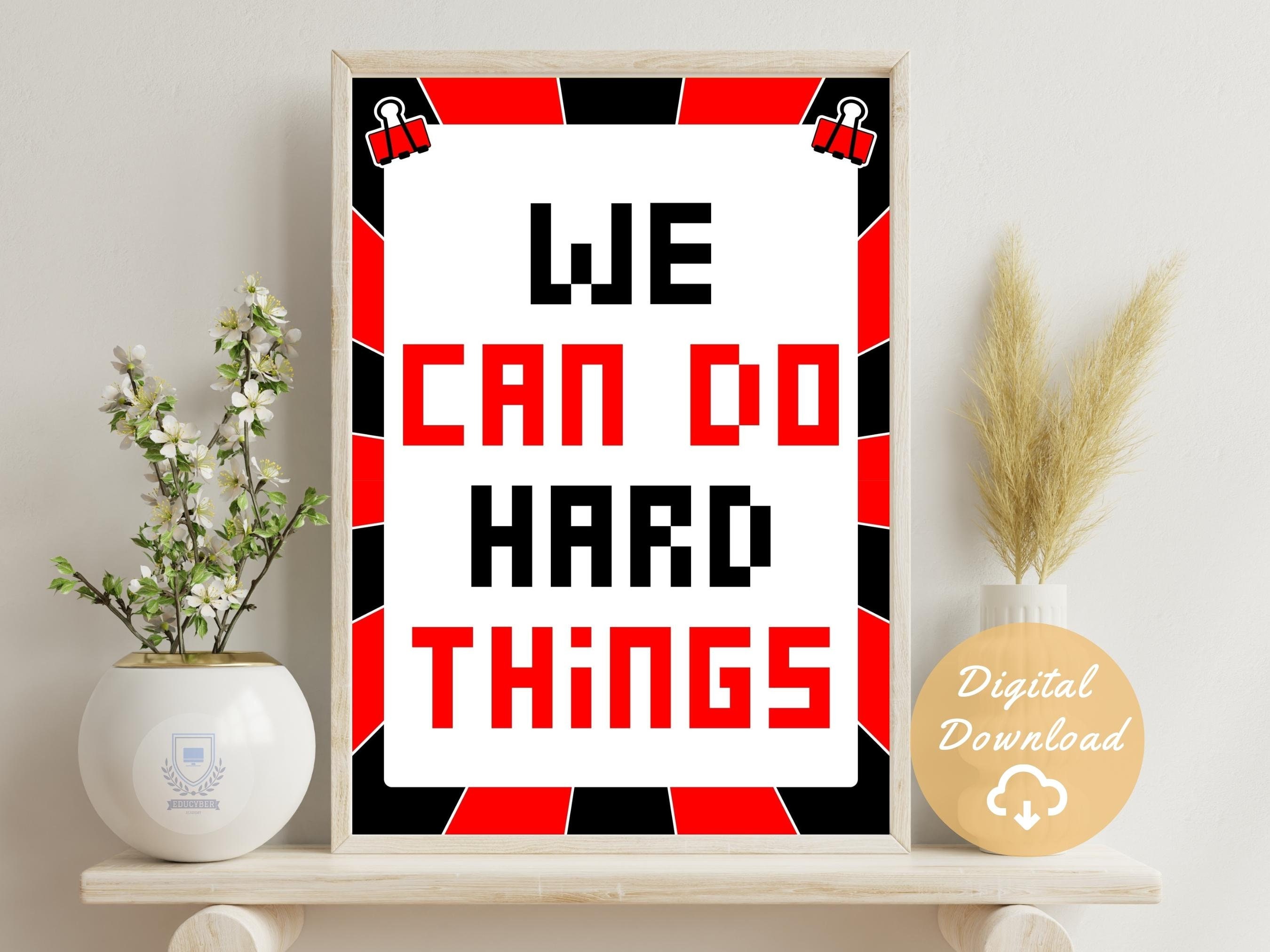 Printable Classroom Positive Affirmation Poster Inspirational Growth ...