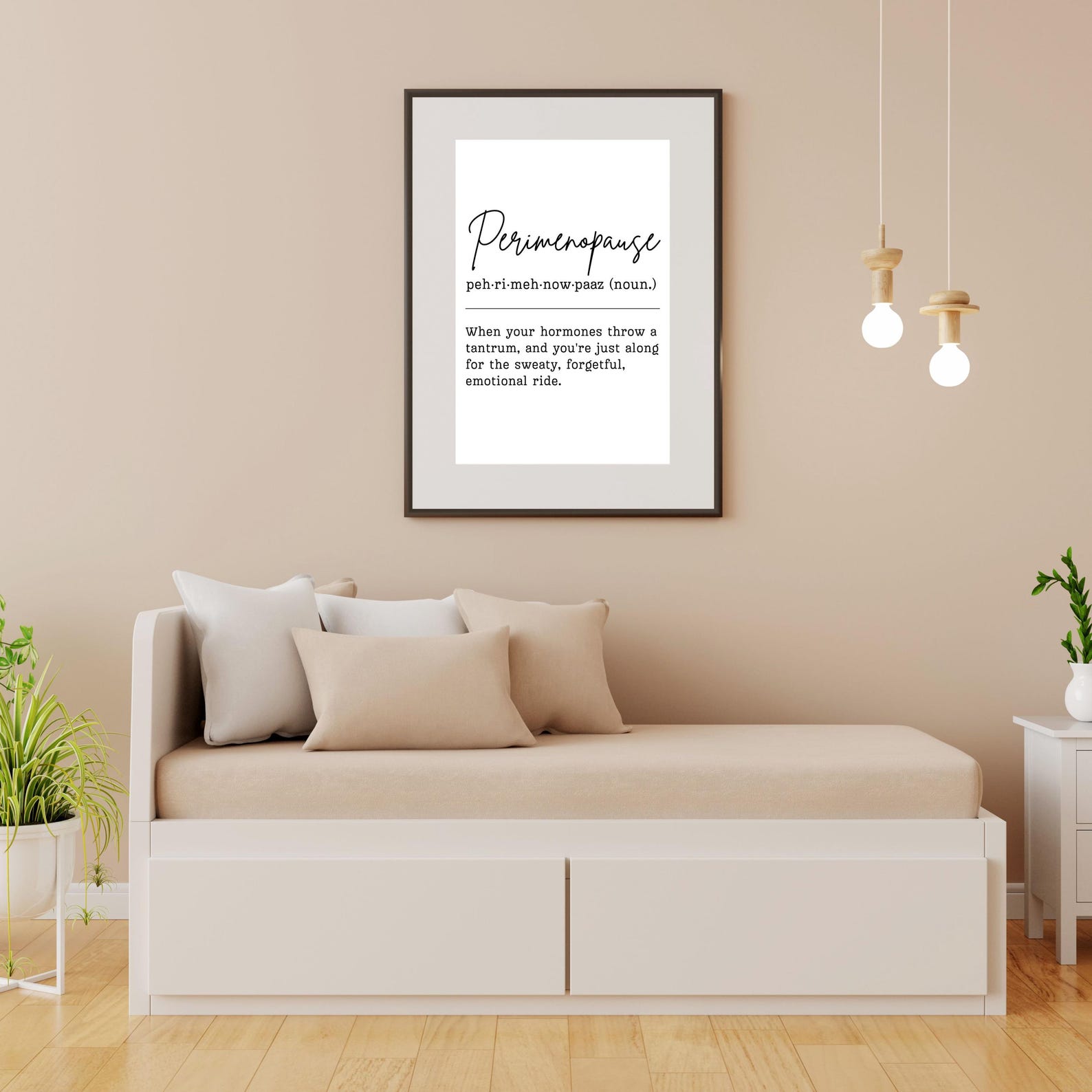 Womens Health Perimenopause Funny Definition PDF Printable Poster ...