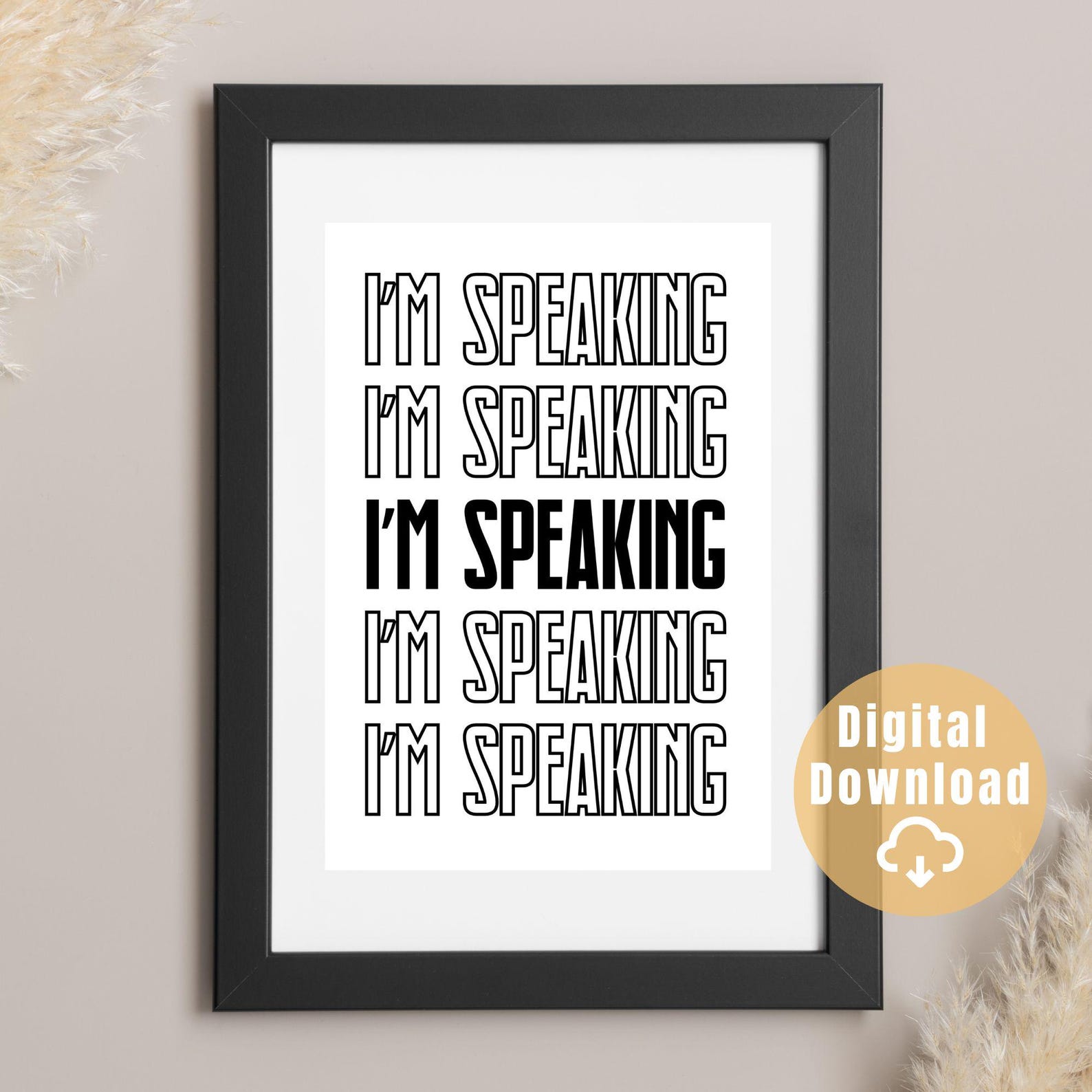 Vice President Printable Digital Poster USA Presidential Election Sign ...