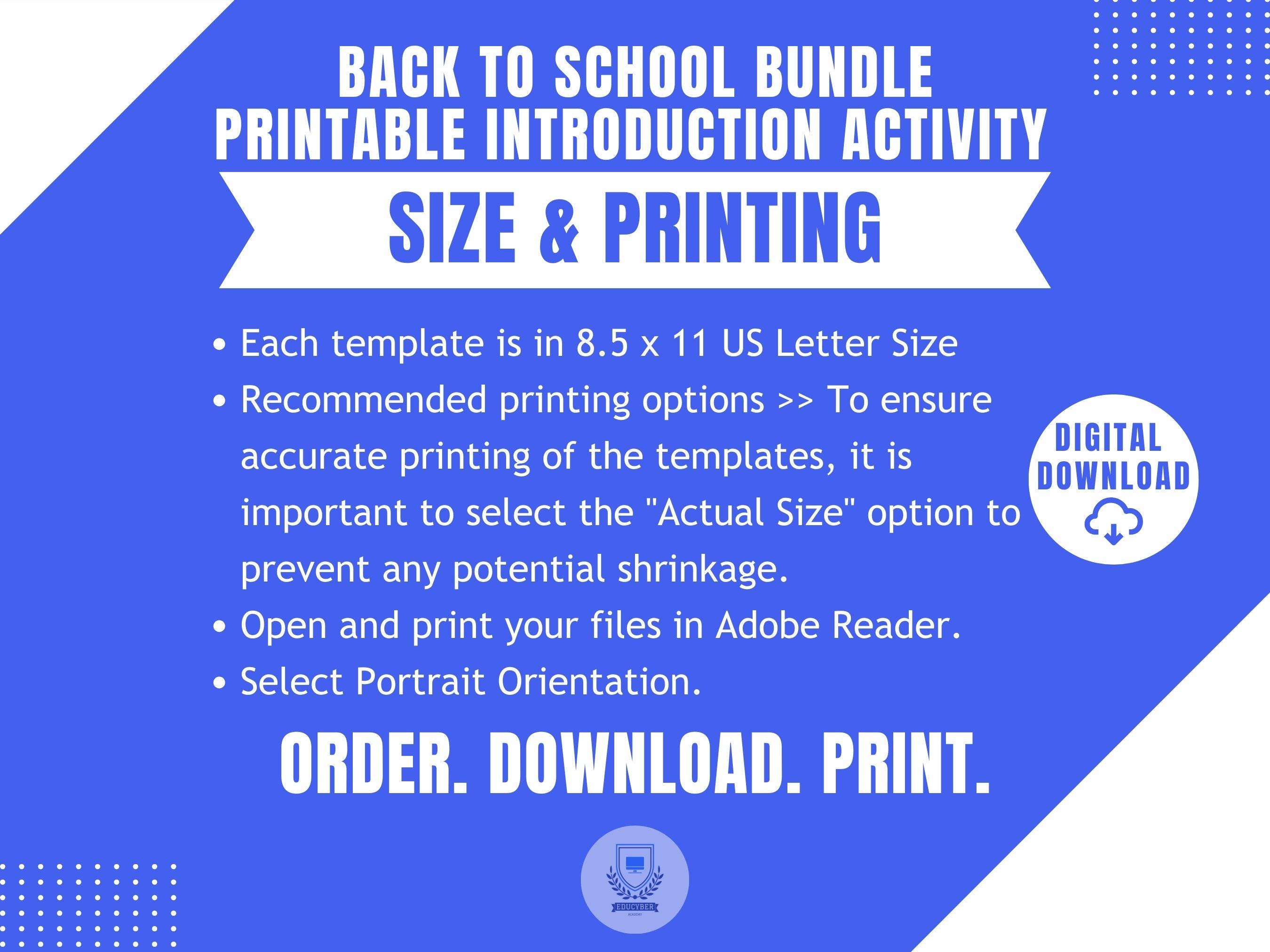 Icebreaker Activity Back to School Teacher Introduction Group ...