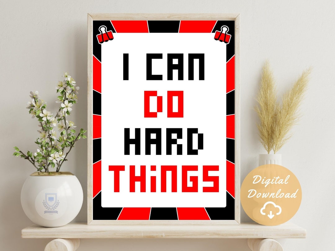 Printable Classroom Positive Affirmation Poster Inspirational Growth ...