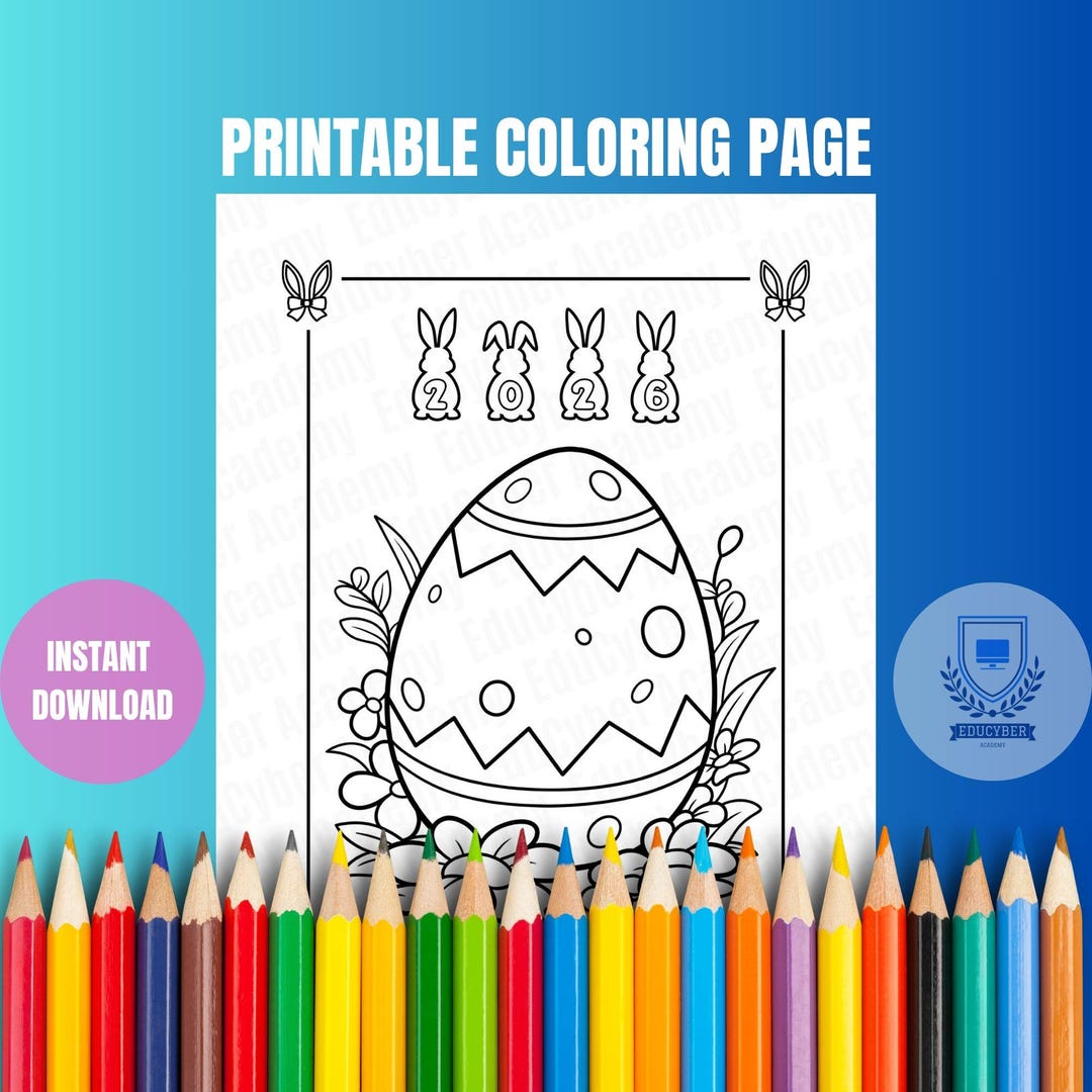 Easter Egg Coloring Page: Coquette Floral Design (digital Download) - Etsy