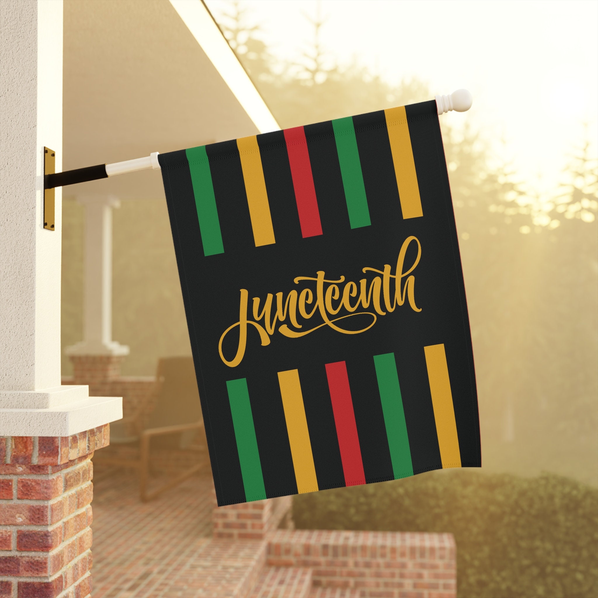 Juneteenth Colorful Garden Flag Yard House Banner African American ...