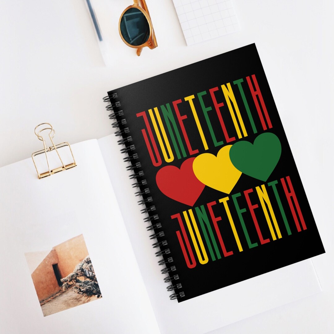 Juneteenth Journal, Black Independence, Juneteenth Flag Colors Journal ...