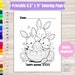 Easter 2024 Coloring Page for Kids DIGITAL Download Activity Sheet ...