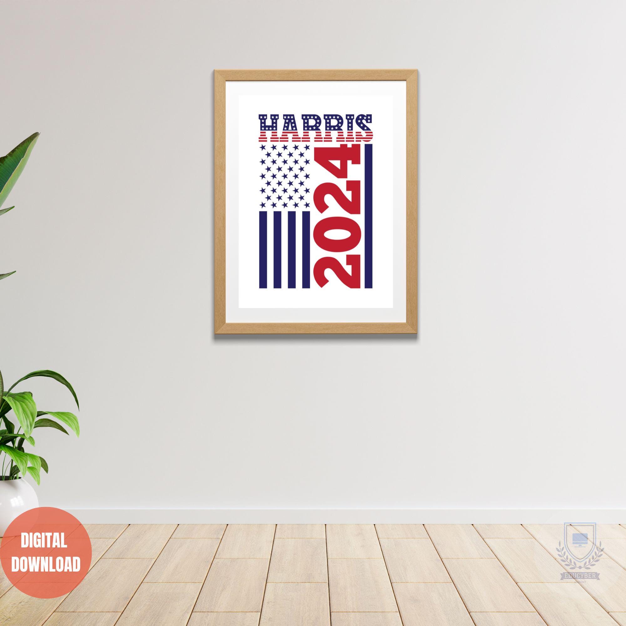 USA Election 2024 Instant Download Harris 2024 Poster Vote Vice ...