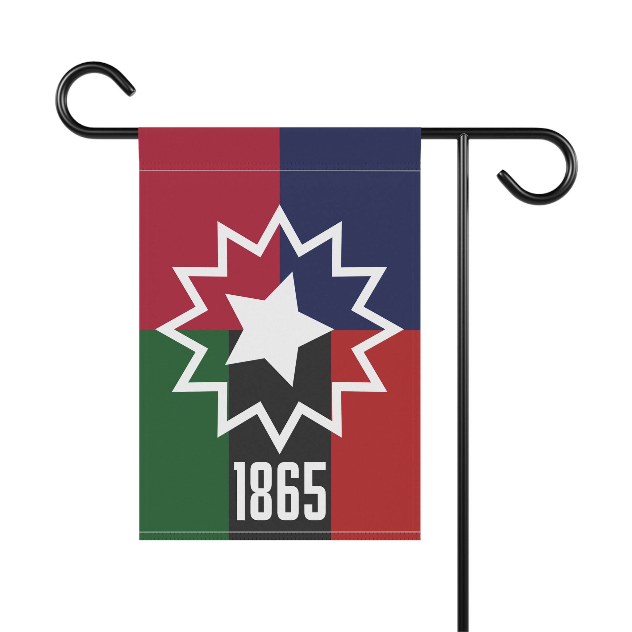 Juneteenth Star Small Garden Flag Yard House Decor African American ...