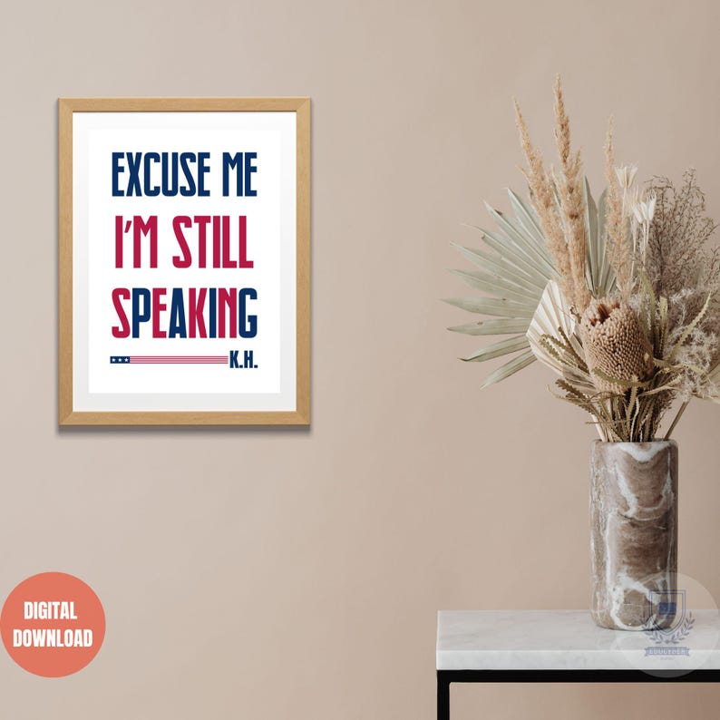 Madam Vice President Printable Poster USA Presidential Election Sign ...