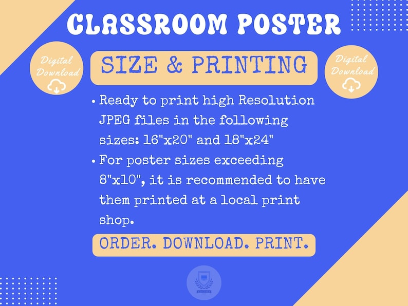 Printable Classroom Positive Affirmation Poster - Etsy