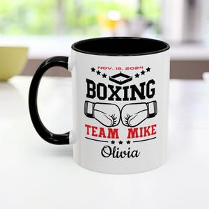Boxing Match 2024 Mug Personalized Souvenir Coffee Mug Custom Name ...