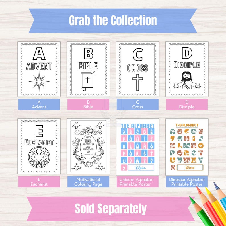 Bible Alphabet B Printable PDF Coloring Page, Religious Activity Sheet ...
