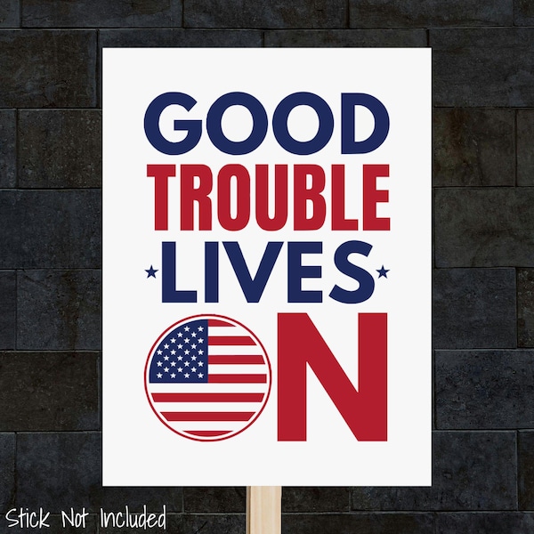 Good Trouble Sign - Etsy