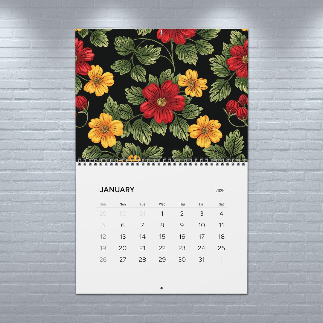 Calendars Kwanzaa Black History Colors Personalized Monthly Floral ...