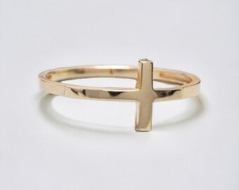 Personalized Quality 925 Sterling Silver Cross Ring - Etsy