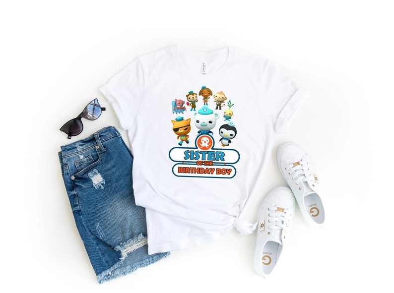 Octonauts Birthday Shirt, Octonauts Theme Birthday Party Shirt, Family ...