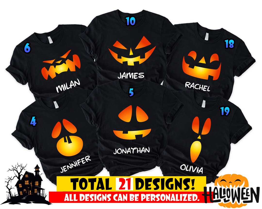 Personalized Halloween Party Group Shirt, Custom Halloween Shirt ...