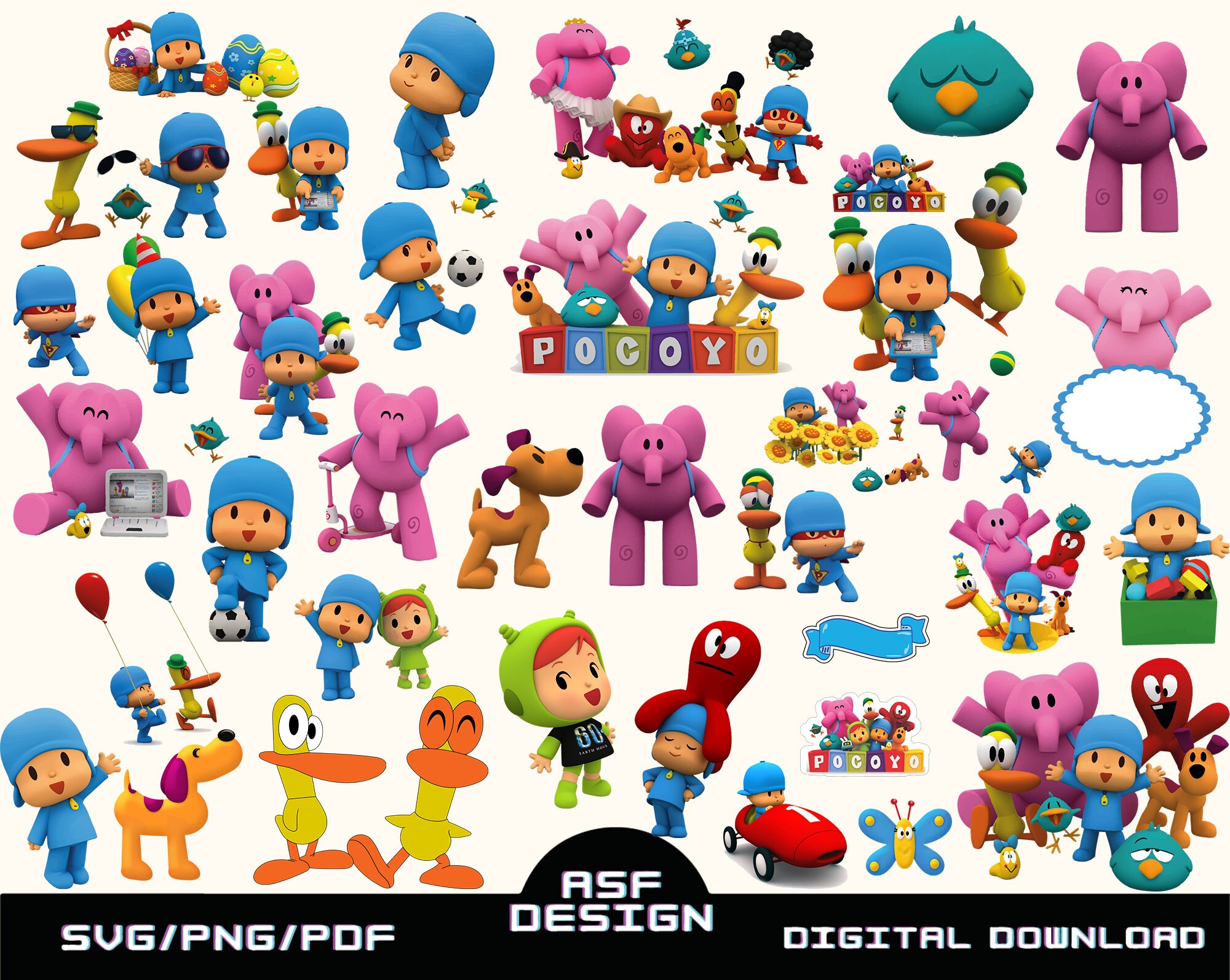 Pocoyo Clipart Pocoyo PNG Pocoyo Images Pocoyo Picture - Etsy