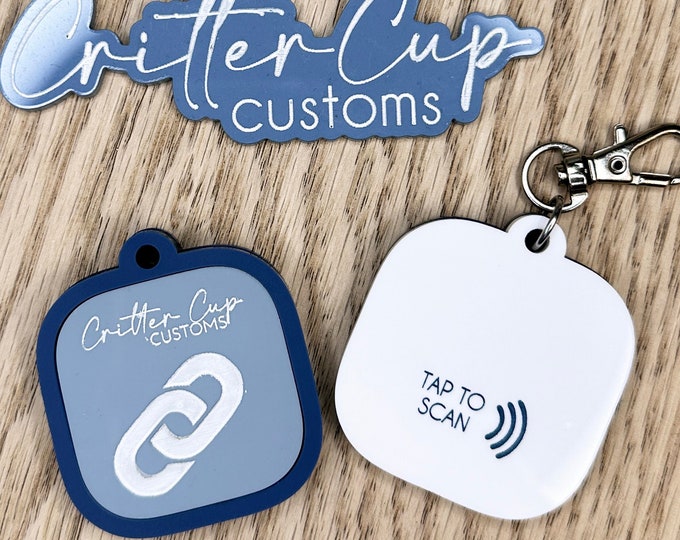 Smart Key Chain, NFC Keychain, Digital Business Keychain, Personalized ...