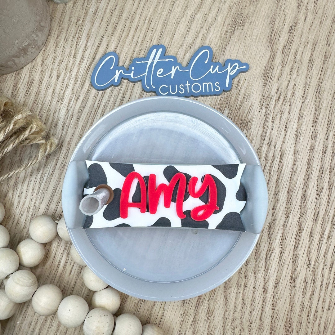 Cow Stanley Name Plate, Personalized Name Plate,stanley Name Plate ...