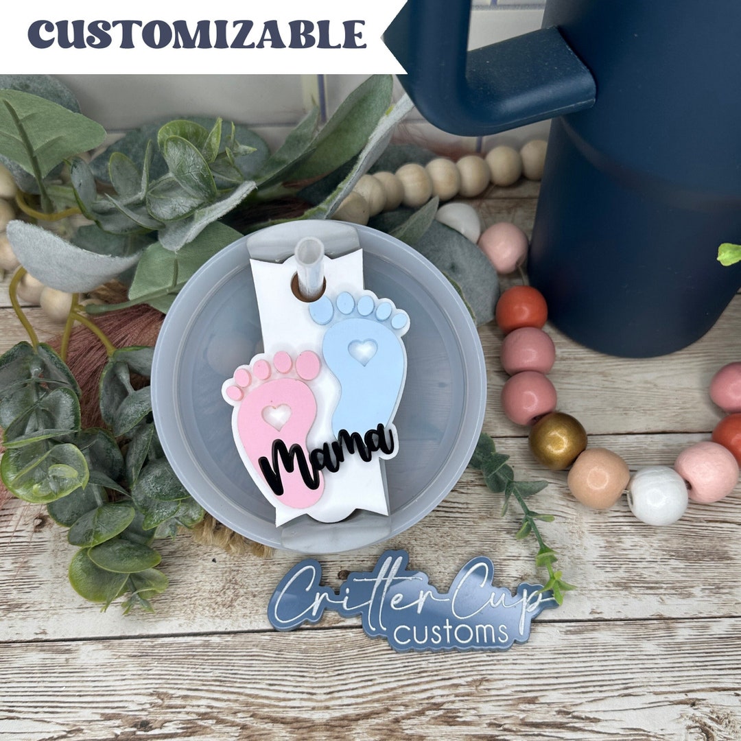 Mama Stanley Name Plate, 40oz Stanley Tumbler Topper, Custom Lid Topper ...