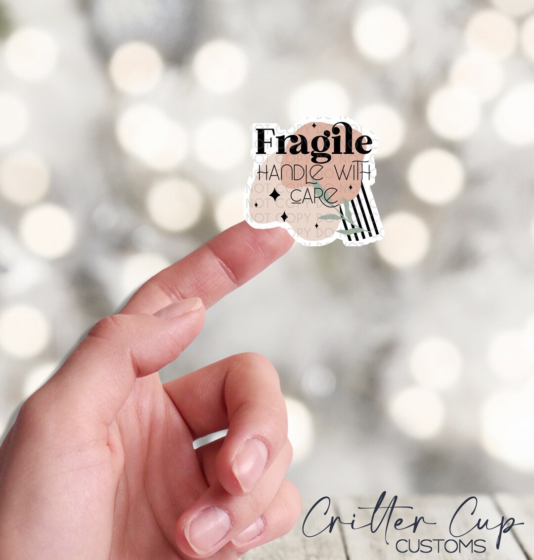 Fragile Sticker, Boho Fragile Sticker, Packaging, Small Business ...