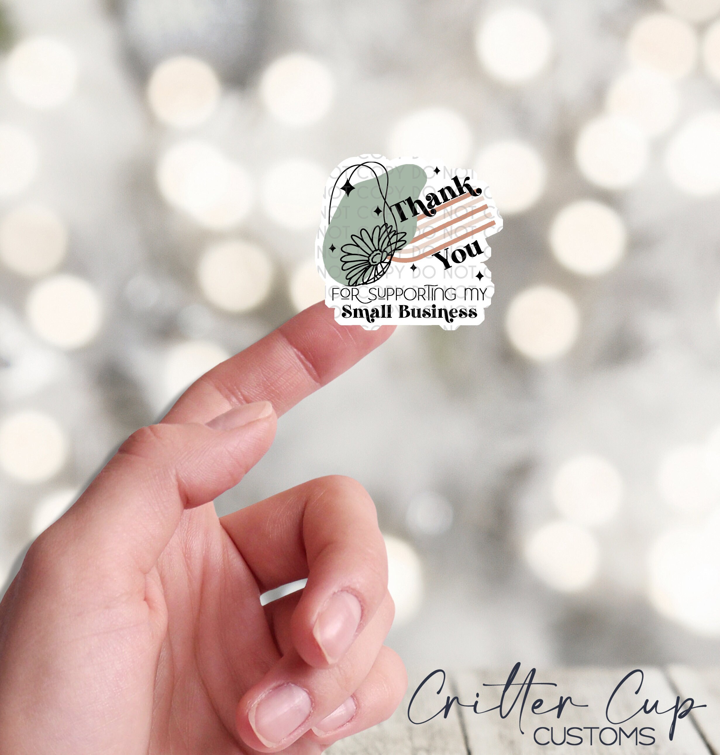 Small Business Thank You Sticker, Packaging Sticker, Small Business ...