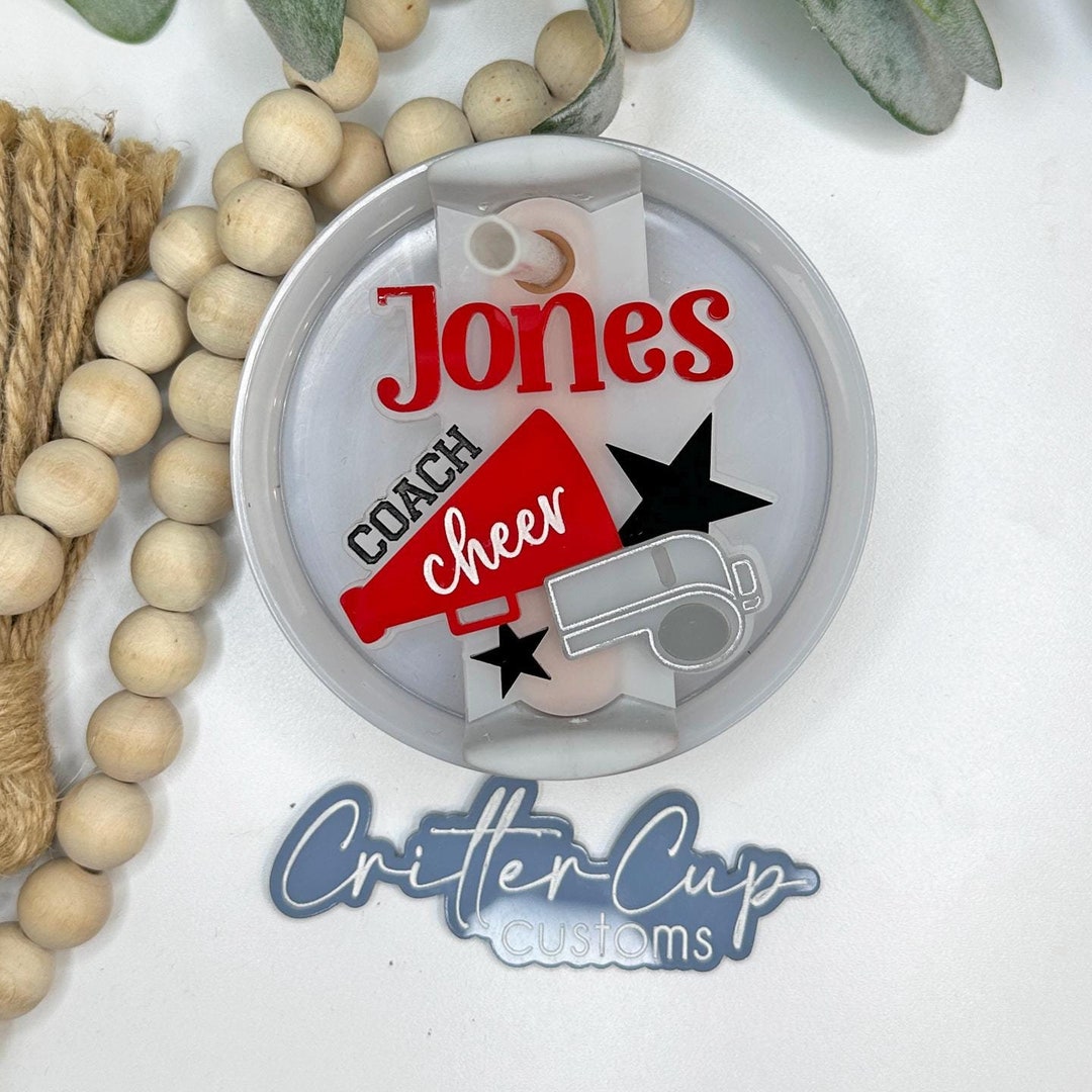 Cheer Coach Stanley Name Plate, 40oz Coach Name Plate, Cheerleader ...