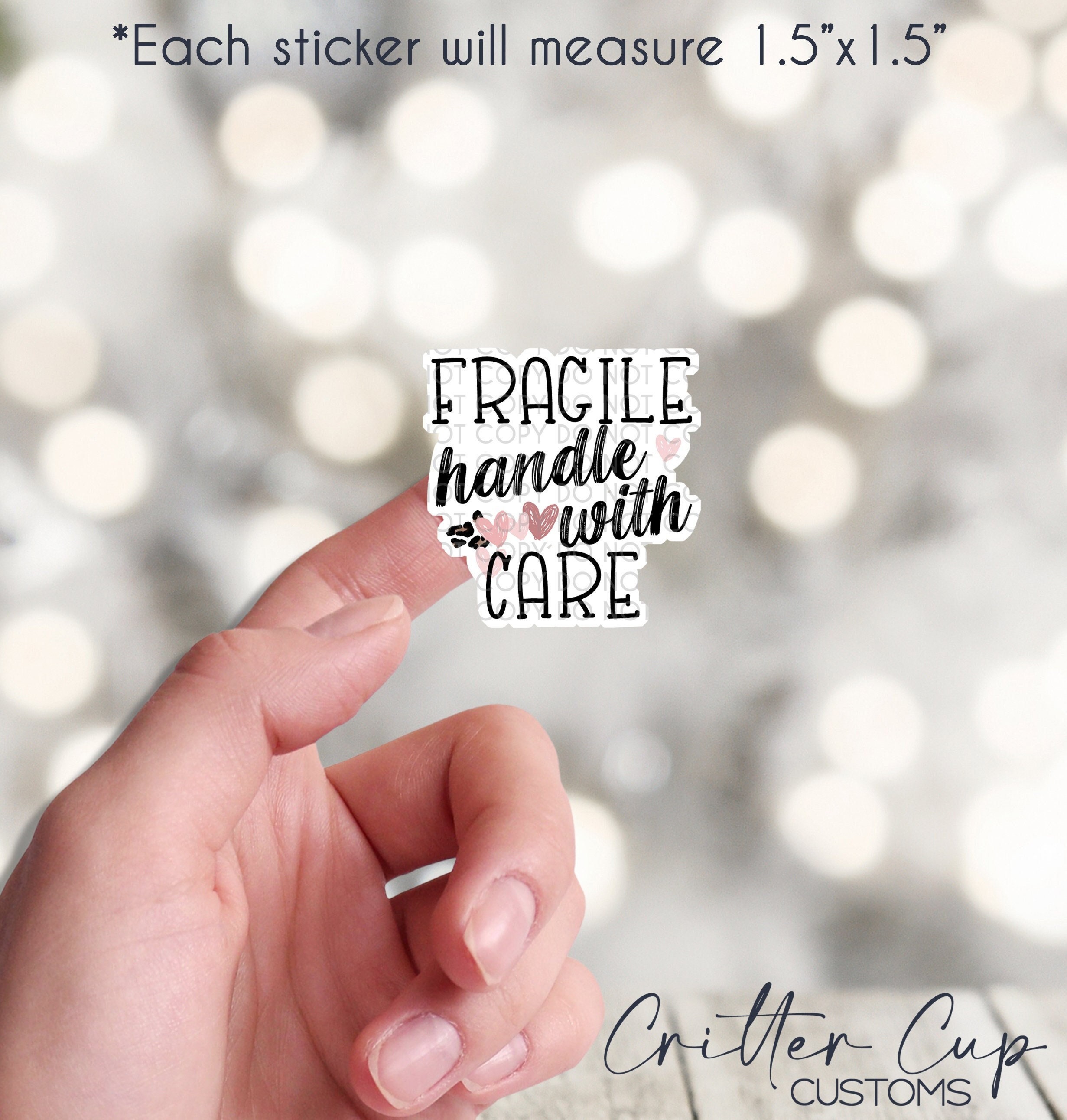 Fragile Sticker Leopard Packaging Sticker Small Business - Etsy