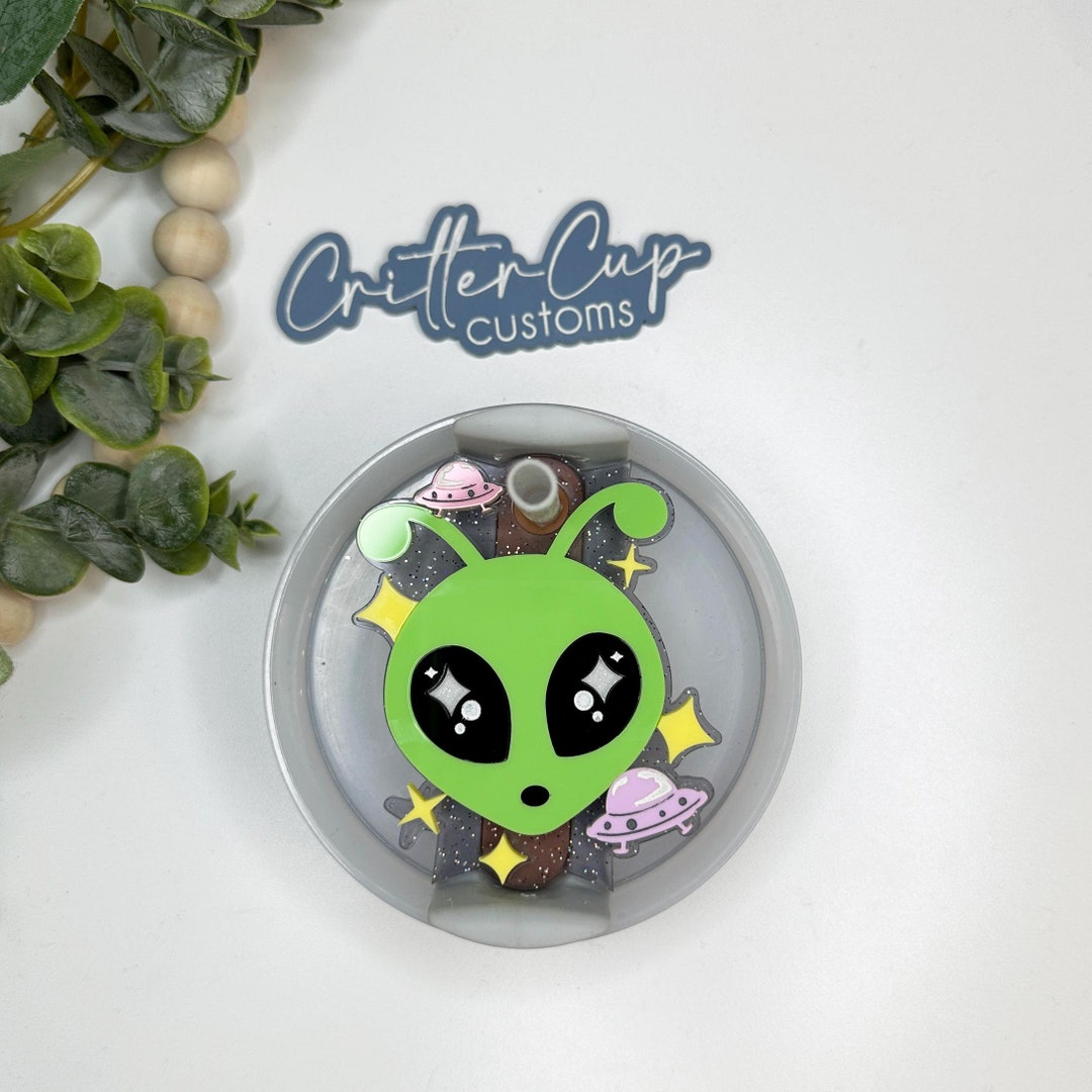 Alien Stanley Topper, 40oz Alien Name Plate, Stanley Cup Topper ...
