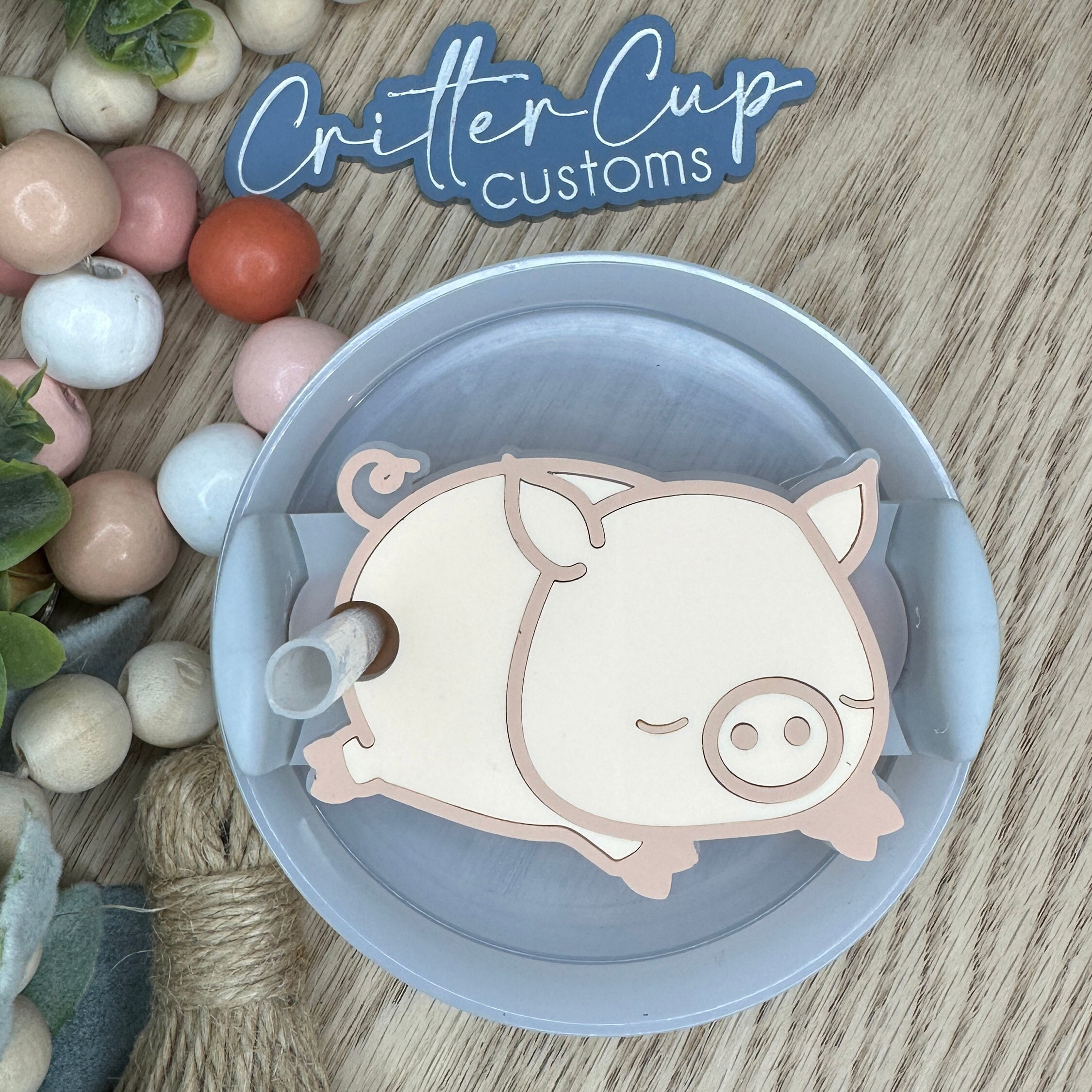 Pig Stanley Name Plate, Pig Name Plate, 40oz Stanley Name Plate ...