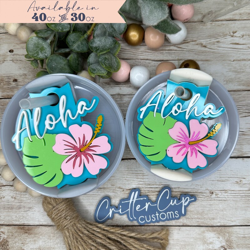 Tropical Name Tag - Etsy